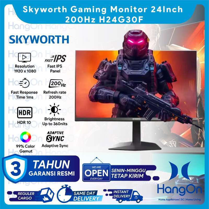 Promo Skyworth H24g30f Monitor Gaming 24 Inch 200hz Fast Ips Panel Diskon 54% Di Seller Hangon ...