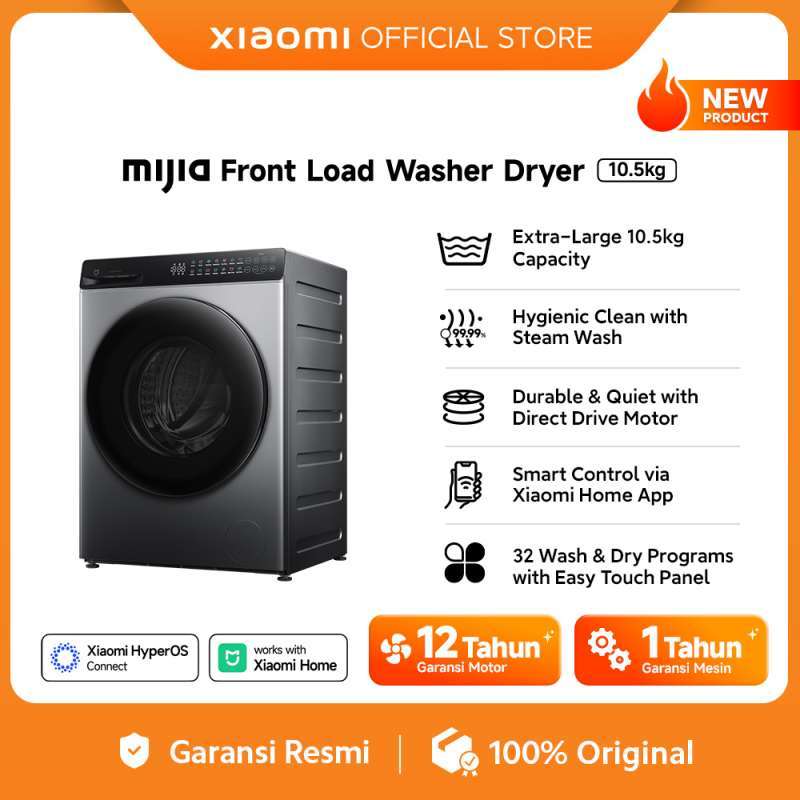 Mesin Cuci Xiaomi Mijia Garansi Resmi Indonesia 🏷️ Harga Mei 2026
