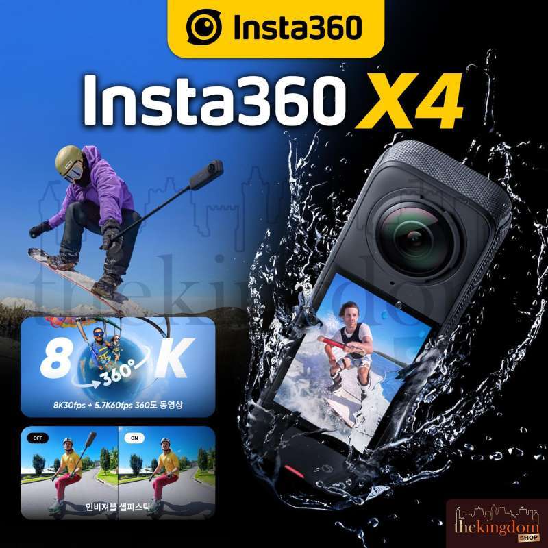 Jual Insta360 X4 Action Camera Insta 360 8k Instant Cam Kamera 360° Hdr Waterproof 4k Instan Bmw ...