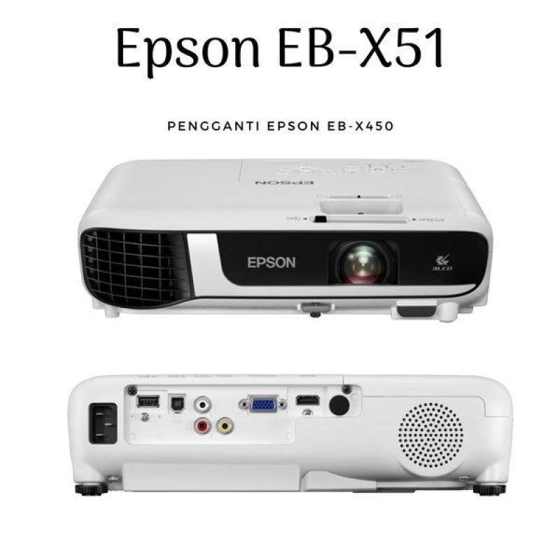 Jual Projector Epson Eb X51 Xga 3lcd 3800 Lumens Hdmi Wireless Eb-x51 ...