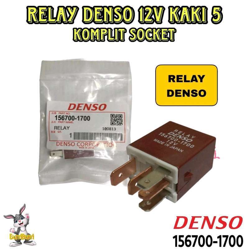 Jual Relay Denso Coklat Komplit Socket 12v Kaki 5 / Relay Untuk Ac ...