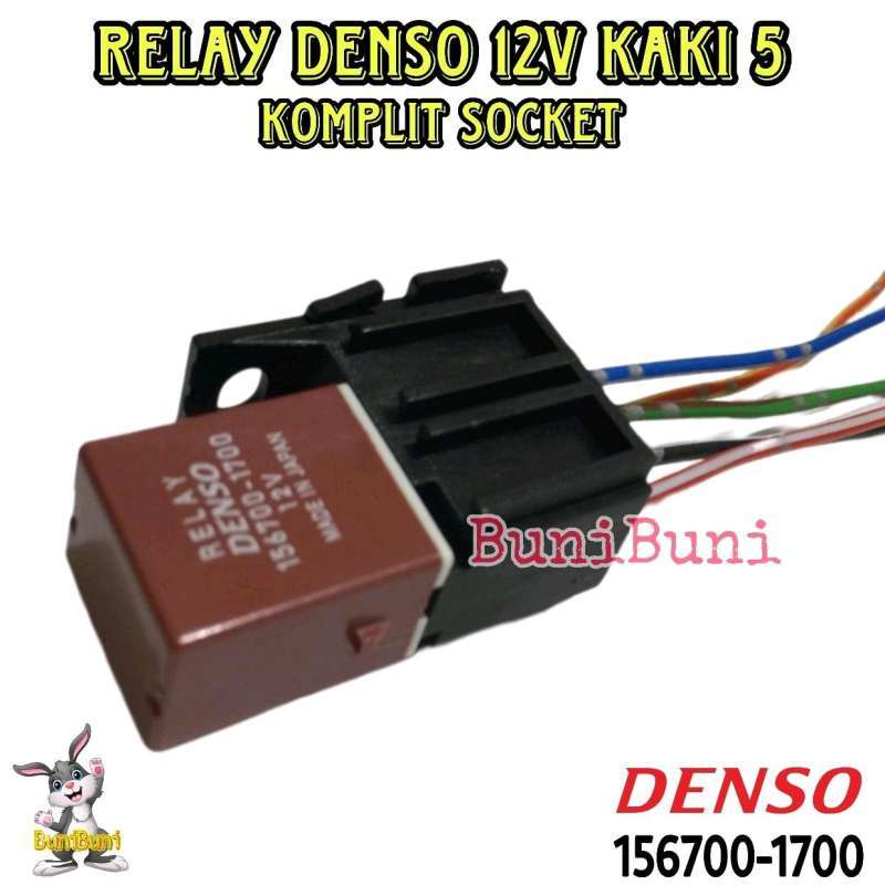 Jual Relay Denso Coklat Komplit Socket 12v Kaki 5 / Relay Untuk Ac ...