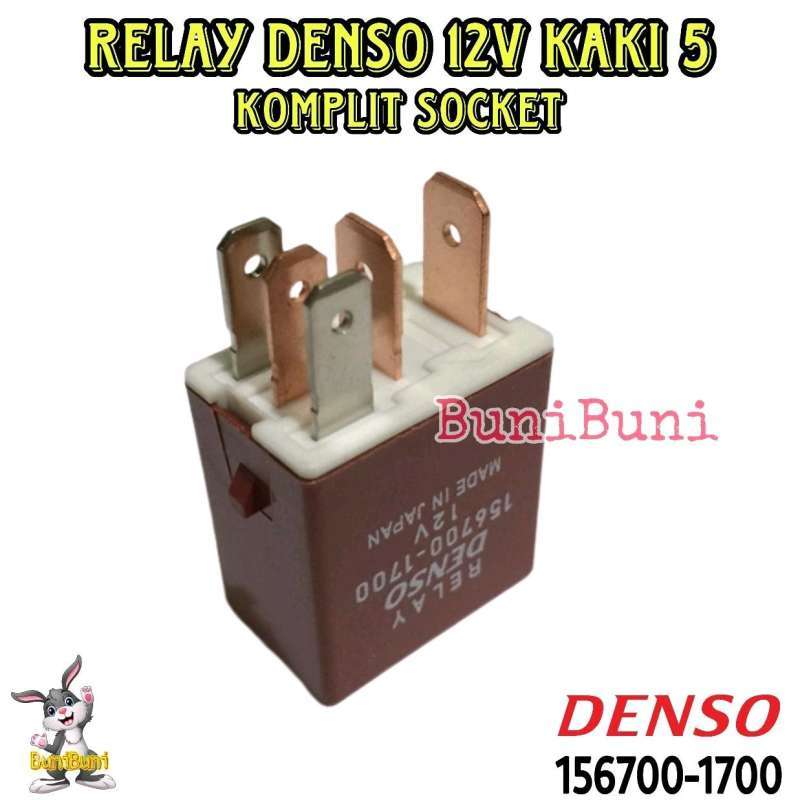 Jual Relay Denso Coklat Komplit Socket 12v Kaki 5 / Relay Untuk Ac ...