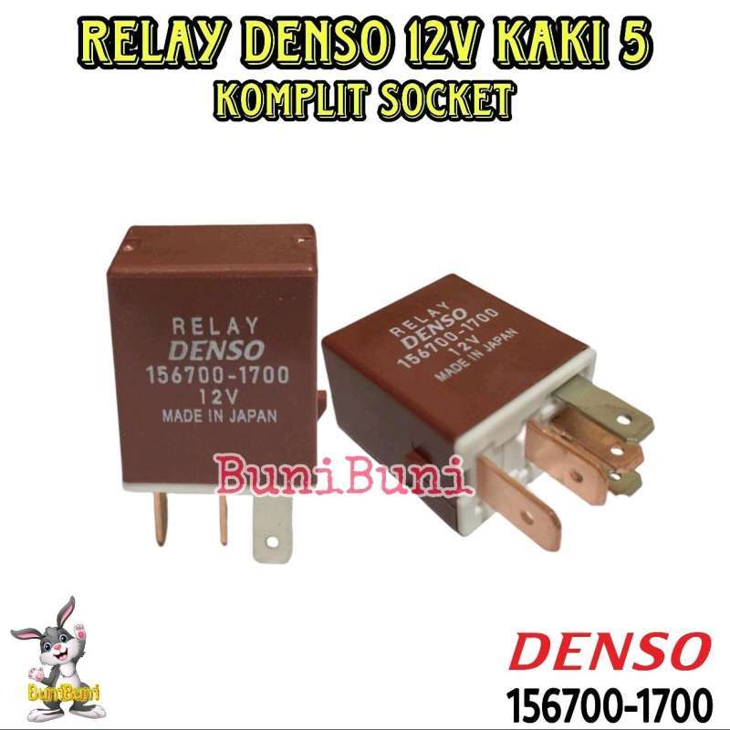 Jual Relay Denso Coklat Komplit Socket 12v Kaki 5 / Relay Untuk Ac ...