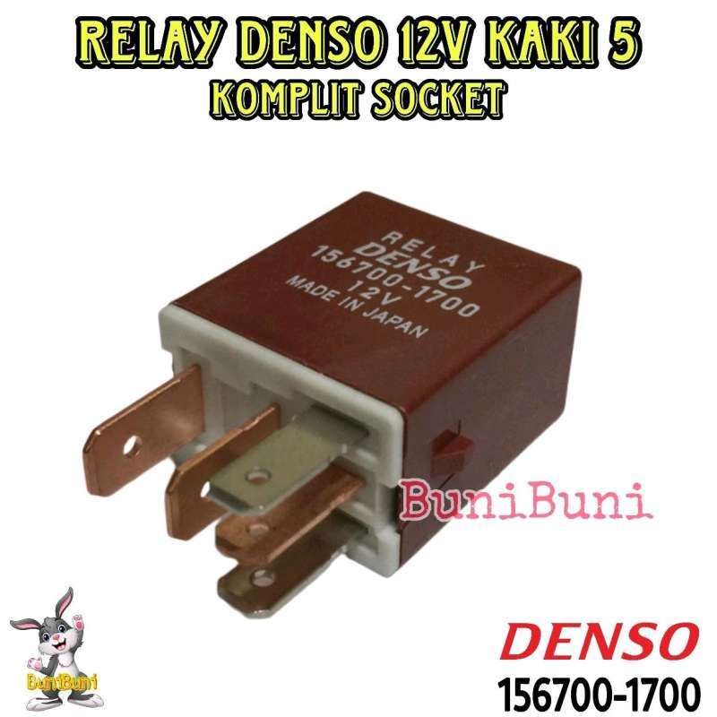 Jual Relay Denso Coklat Komplit Socket 12v Kaki 5 / Relay Untuk Ac ...