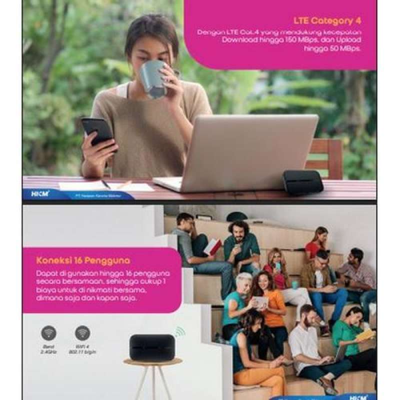 Jual HUAWEI E5576 Mifi Modem Wifi Portable 4g Lte Indosat Hifi Air ...