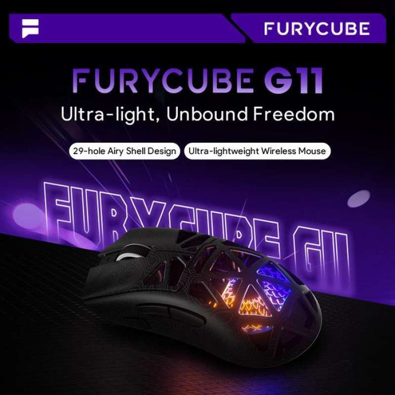 Promo Furycube G11 / G-11 Ultra Lightweight Wireless Gaming Mouse ...