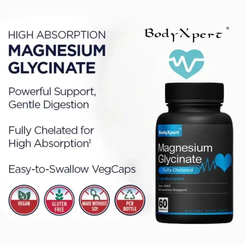Promo Bodyxpert Usa Magnesium Glycinate High Absorption 350mg - 60 ...