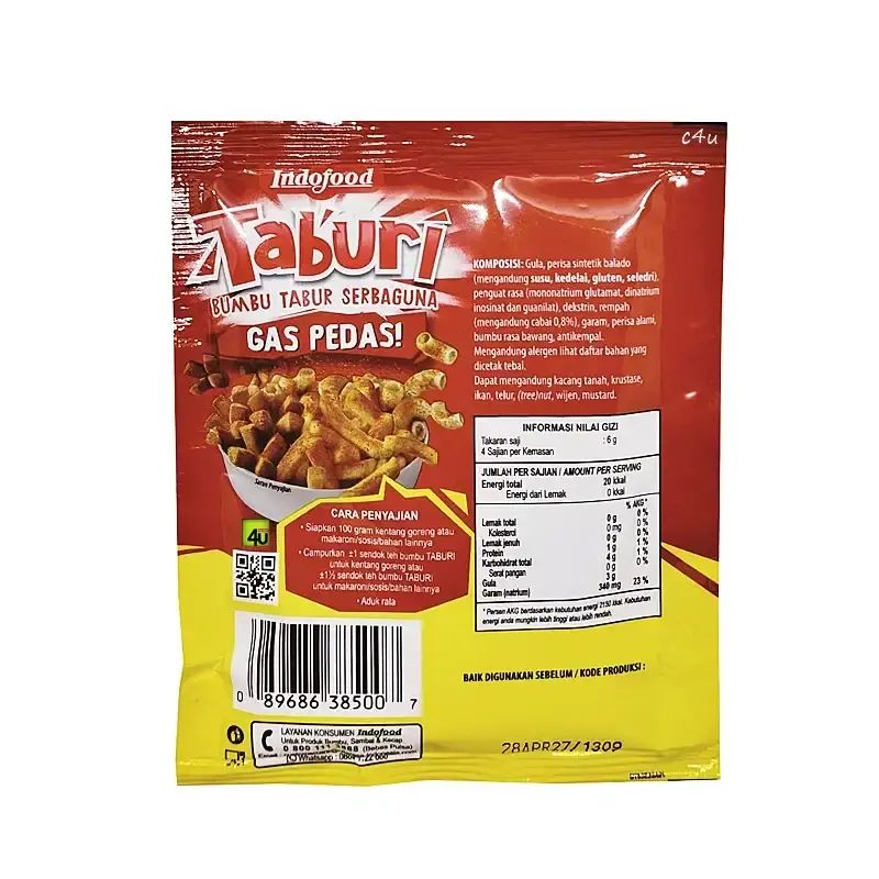 Promo Indofood Taburi - Bumbu Tabur Serbaguna Dan Kentang Goreng - 25g ...