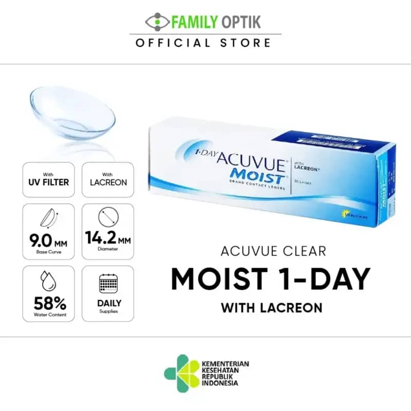 Jual Acuvue Moist 15 Pasang Daily Softlens Bening Minus Harian Softlen ...