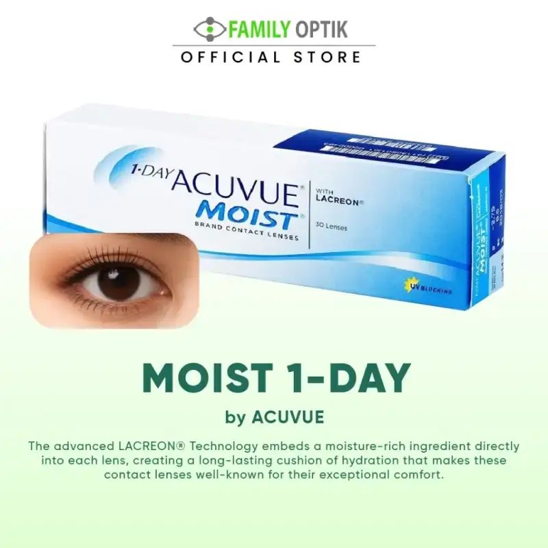 Jual Acuvue Moist 15 Pasang Daily Softlens Bening Minus Harian Softlen ...