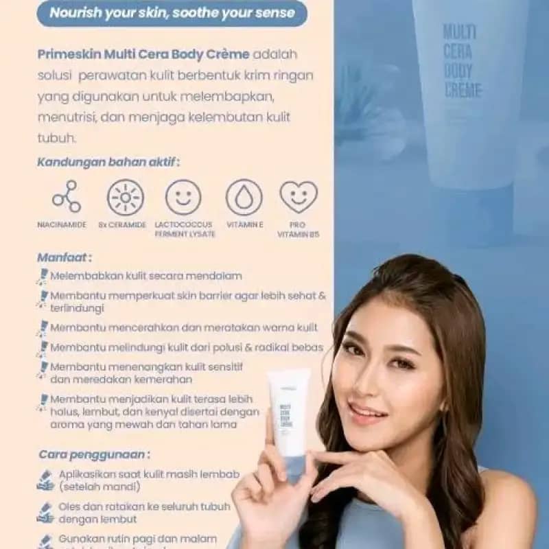 Promo Prime Skin Multi Cera Body Creme Hwi Bpom 100gr Diskon 35% Di ...
