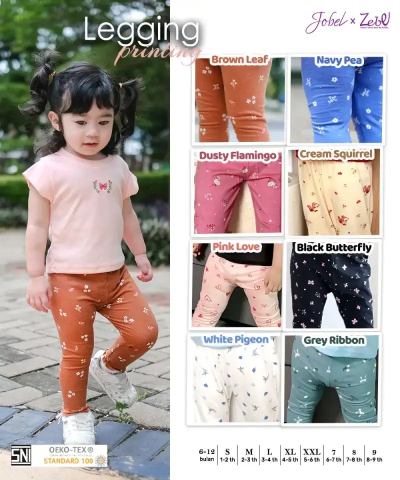 Jual Jobel X Zebe Legging Printing (6 Bulan - 9 Tahun) Di Seller ...