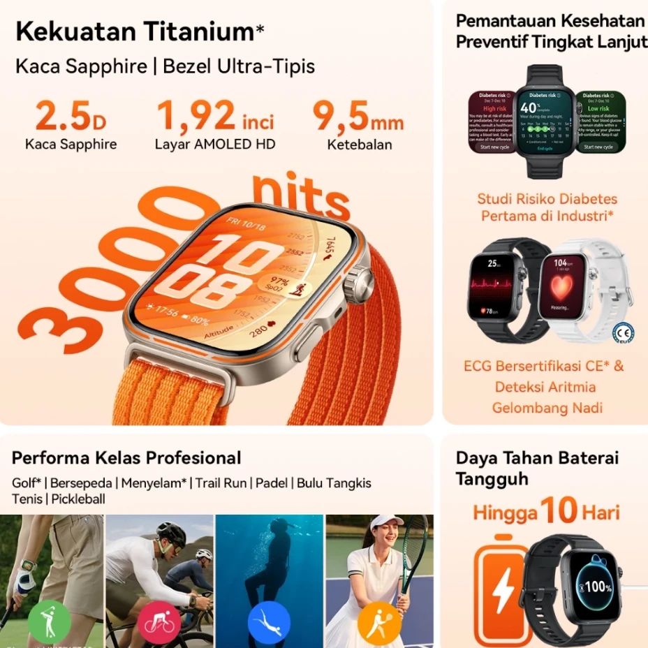 Promo Smartwatch HUAWEI Watch Fit 5 Series Segel New Original Bnib ...