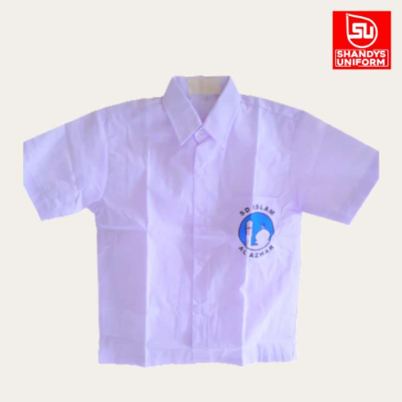 Jual Shandys Uniform I seragam sekolah sd al azhar model hem putih ...