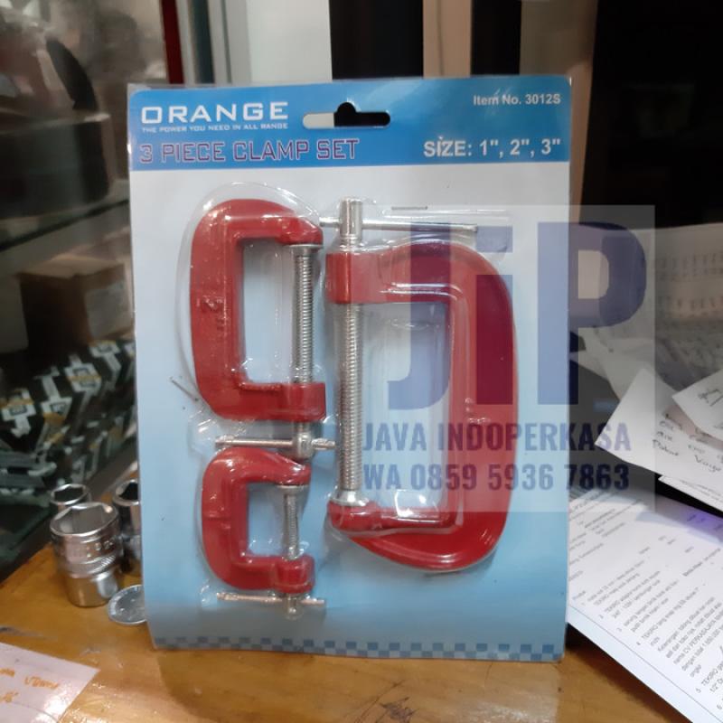 Promo Orange Clamp C Set 3 Pcs / Klem / Catok Penjepit Besi Diskon 27% ...