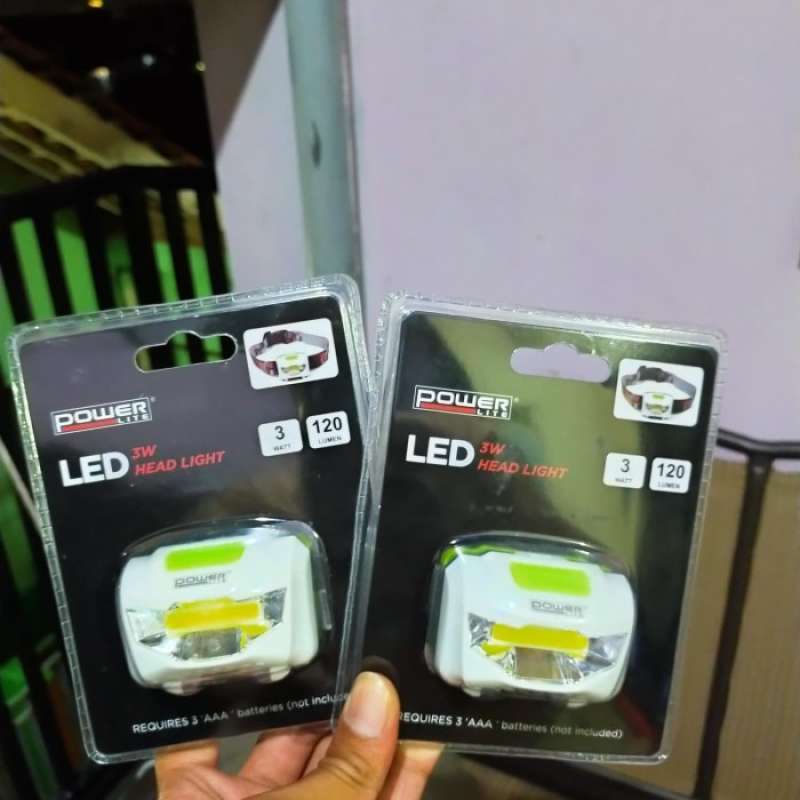 Jual Powerlite By Krisbow Senter Kepala 3 Watt Dengan Baterai ...