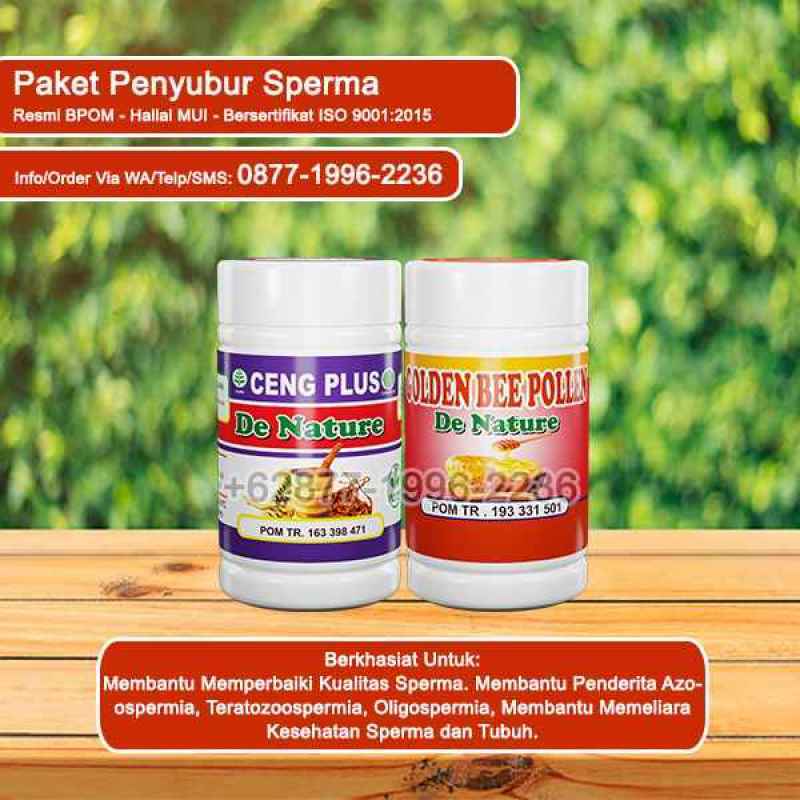 Jual Kapsul Ceng+bee Pollen Menambahkan Sperma Kosong Asli De Nature Di Seller Agen Resmi De ...