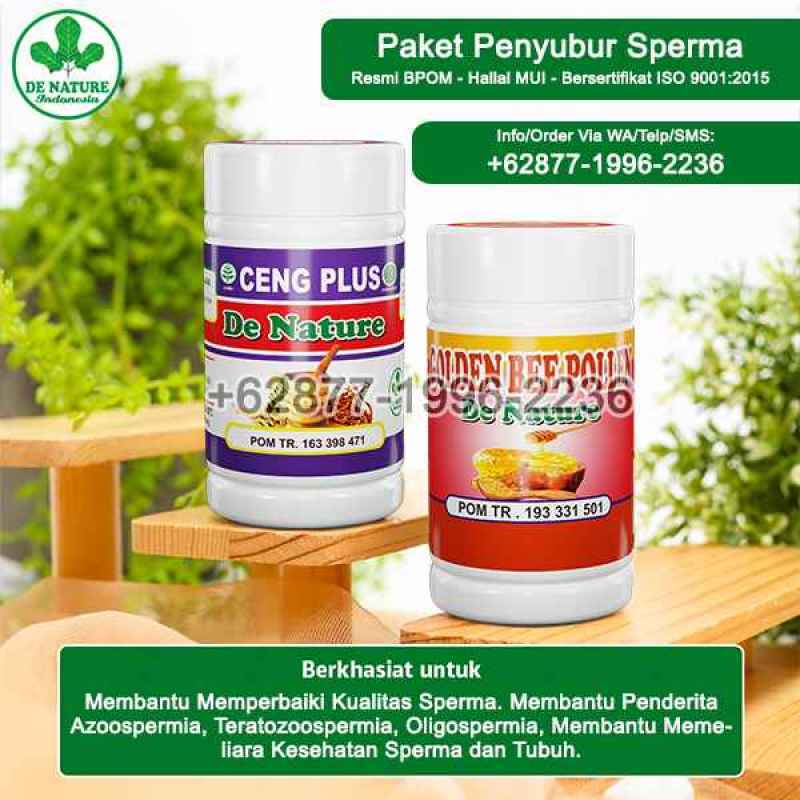 Jual Kapsul Ceng+bee Pollen Menambahkan Sperma Kosong Asli De Nature Di Seller Agen Resmi De ...