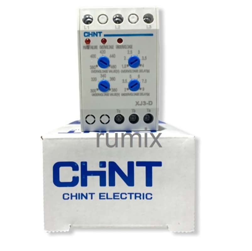 Promo Phase Failure Relay Chint Xj3-d Chint Xj3d 308v Ac Over Under ...