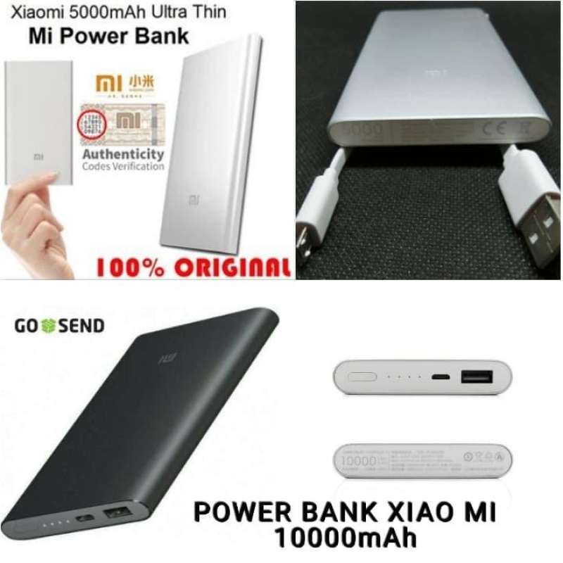 Jual Power Bank Xiao Mi 5000 Mah 10000 Mah Original Powerbank Xiaomi Di Seller Luckiest Se7en ...