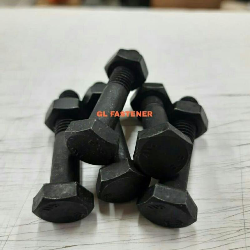 Jual Baut Mur Baja 8.8 M16 X 60 Htb Grade 8.8 Kunci 24 Half Drat P2.0 Ht Di Seller Gl Fastener ...