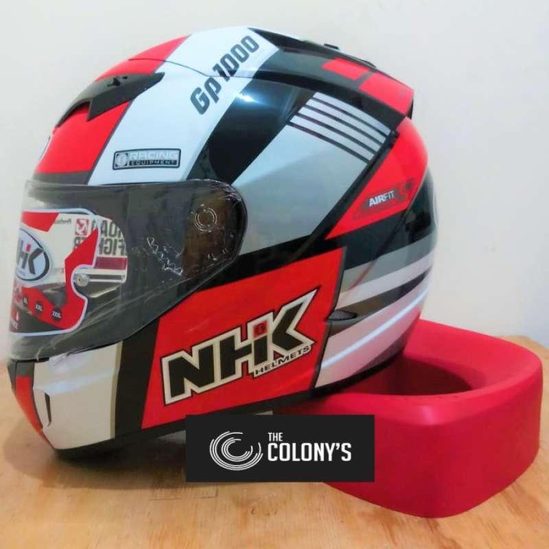 Promo Helm Nhk Gp 1000 Sxr Black Red Double Visor Nhk Fullface Gp1000 ...
