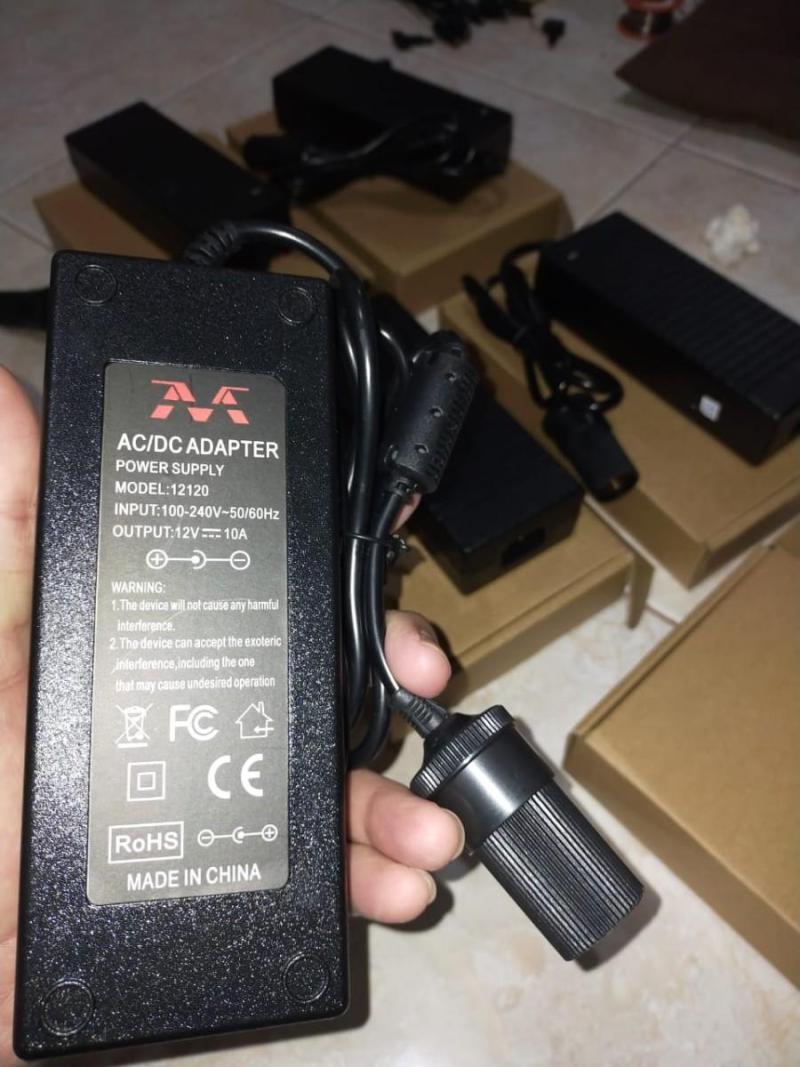 Jual Adaptor Adapter Ac Dc Car Charger Switch 12v 10a Output Soket ...