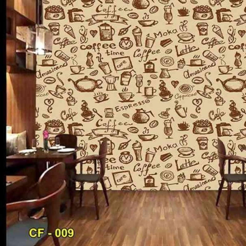 Promo Wallpaper Dinding Custom - Cafe Gratis Lem (02) Diskon 5% Di ...
