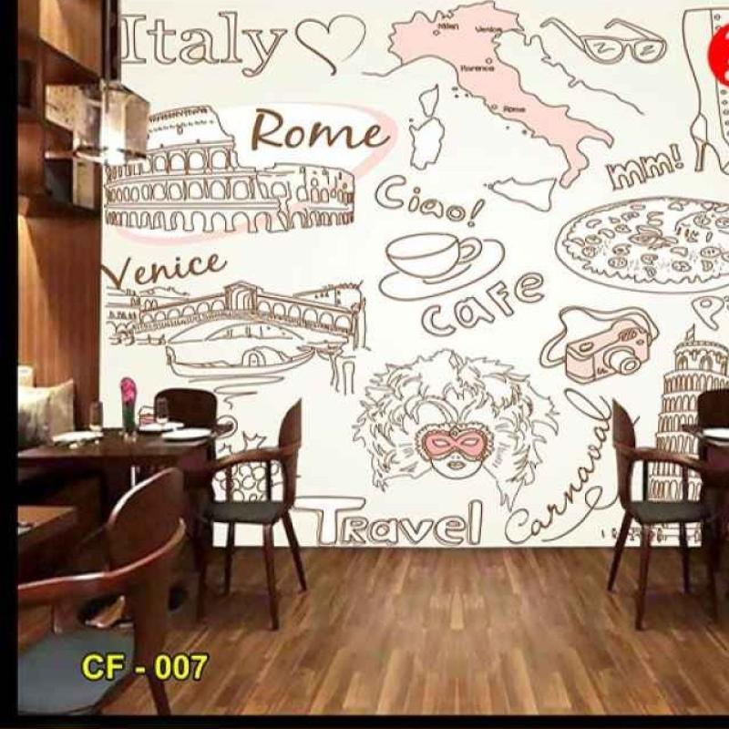 Promo Wallpaper Dinding Custom - Cafe Gratis Lem (02) Diskon 5% Di ...