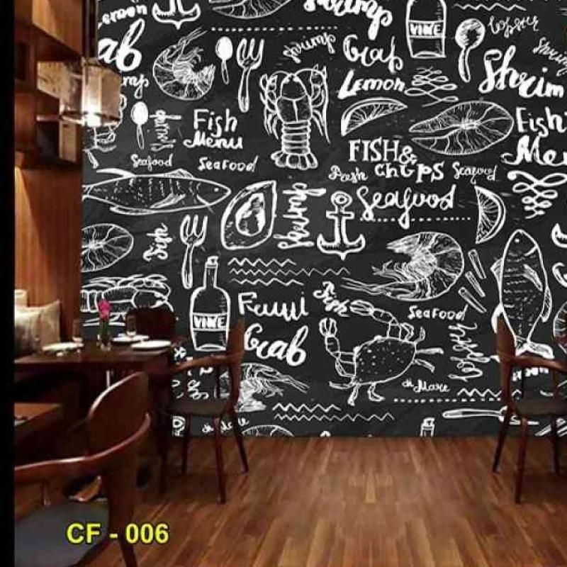 Promo Wallpaper Dinding Custom - Cafe Gratis Lem (02) Diskon 5% Di ...