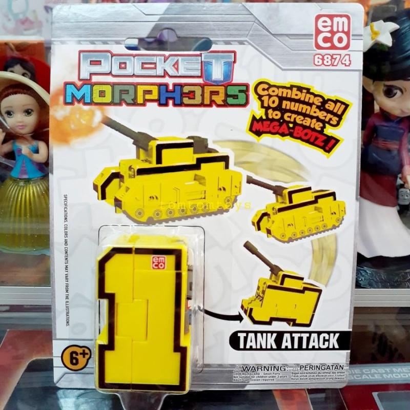 Jual Emco Pocket Morphers Numbers Robot Angka Megabotz Mainan ...