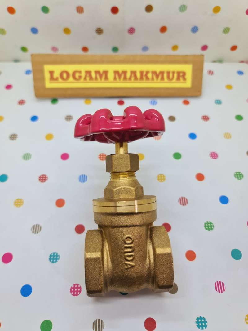 Promo Stop Kran Kuningan 1/2 Model Putar (gate Valve) - Onda Original ...