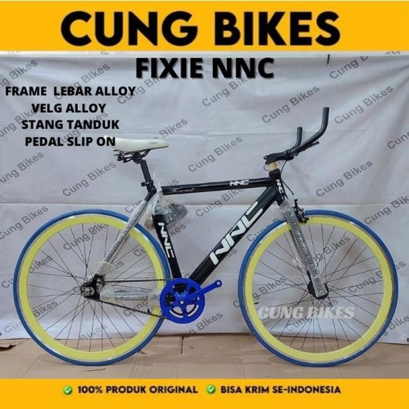 Jual Sepeda Fixie Road Bike Alloy Frame Velg Tinggi Pedal Slip On Di ...