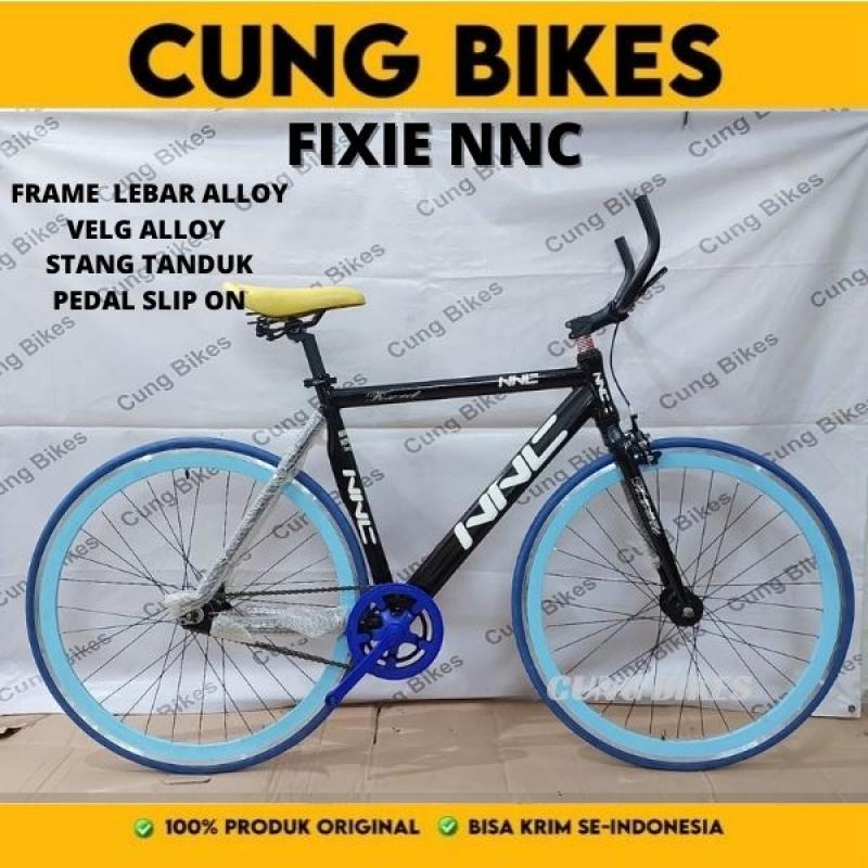 Jual Sepeda Fixie Road Bike Alloy Frame Velg Tinggi Pedal Slip On Di ...