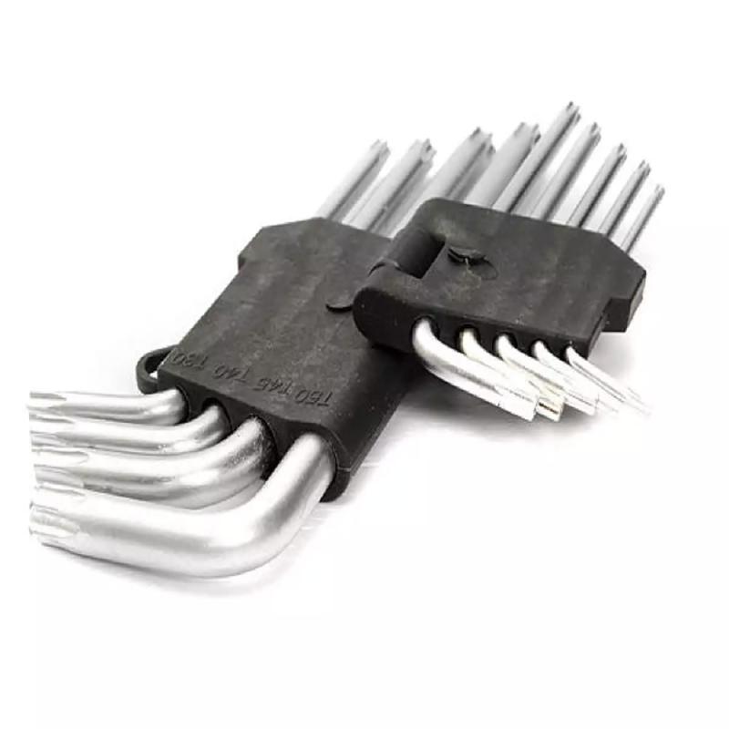 Promo Kunci L Bintang Panjang Set 9 Pcs Hex Key Huidi Tools Kembang ...