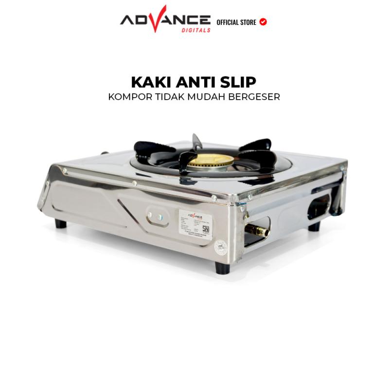 Promo Kompor Gas Advance 1 Tungku Gb6601s Body Full Stainless Steel ...