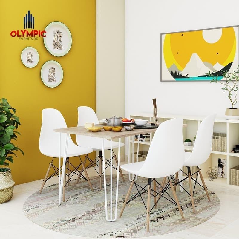 Jual Olympic Dinning Table / Meja Makan Kayu Include 4 Kursi / Dtm ...