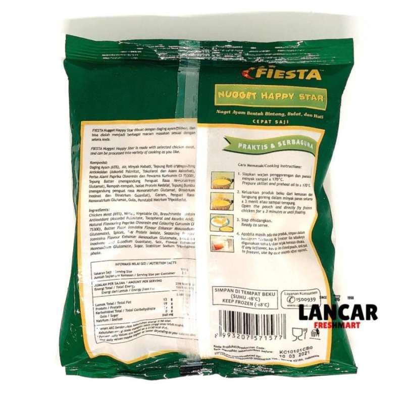 Jual Fiesta Nugget Happy Star 250gr di Seller LANCAR FRESHMART ...