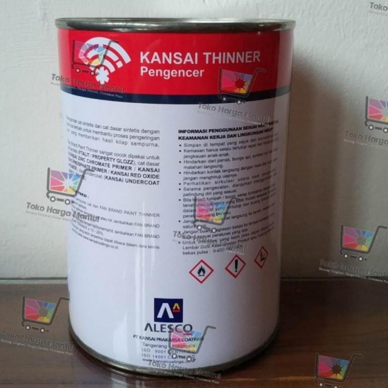 Jual Thinner / Tiner Kansai (fan Brand) 750ml / Pengencer Cat Ftalit Di ...