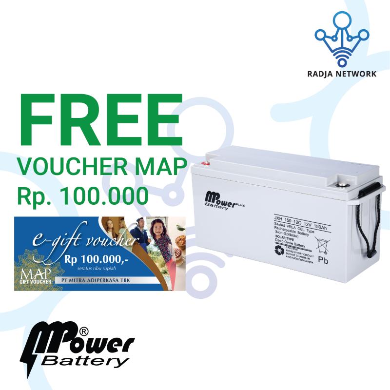 Jual Battery Solar Panel / Ups Vrla Mpower Jxh150-12g 12v 150ah Di ...