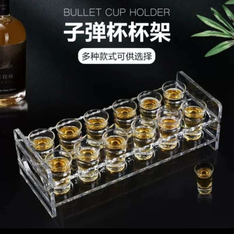 Jual Rak Gelas Sloki Kecil Mini Shot Shooter Isi 12 Lubang 12 Sekat ...