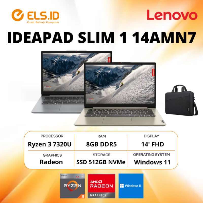 Jual Lenovo Ideapad Slim 1 14 Ryzen 3 Original Murah - Harga Diskon Agustus 2024 | Blibli