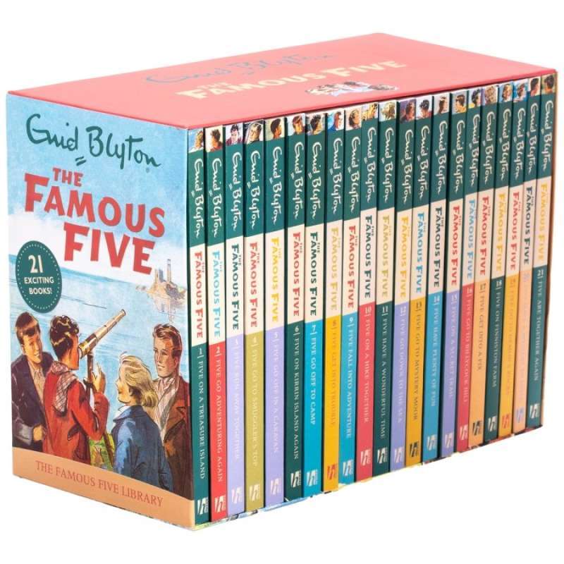 Promo The Famous Five 21 Exiciting Books Box Set by Enid Blyton Diskon ...