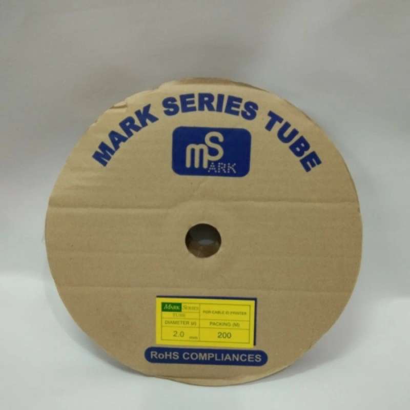 Promo Maker Tube 2mm Putih Mark Series Tube Selongsong Label Kabel 200m ...