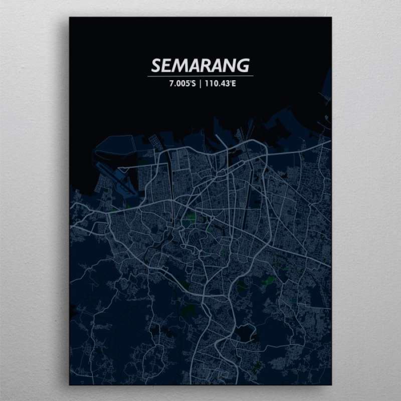 Jual Semarang City Map Art Wall Decor Peta Kota Dinding Di Seller Teman ...