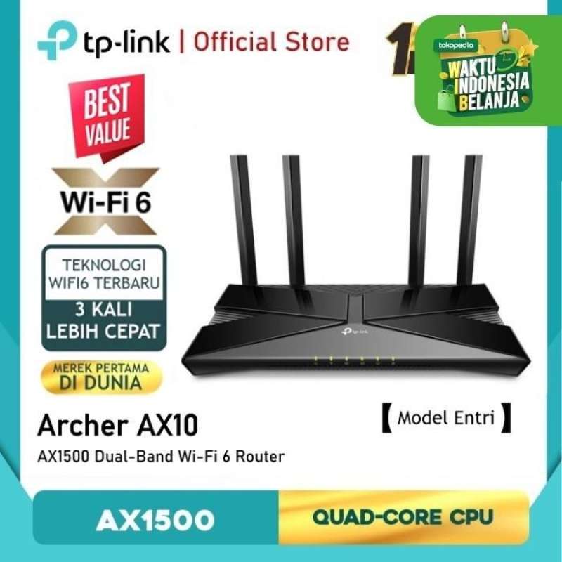 Jual Tp-link Archer AX10 AX1500 Wi-Fi 6 Router Tplink di Seller ...