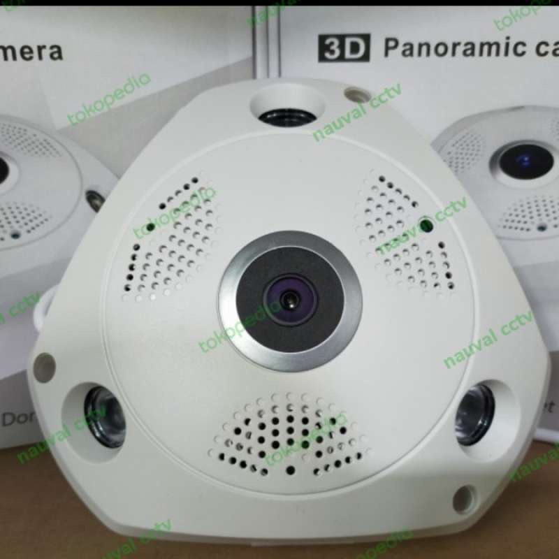 Promo Vr Cam 360 / Ip Cam Vr Ip Pro Wireless Fish Eye 360,3D Panoramic 1.3Mp Diskon 24% di ...