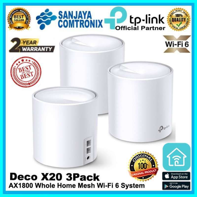 Promo Deco X20 3 Pack AX1800 Whole Home Mesh Wi-Fi 6 System ...