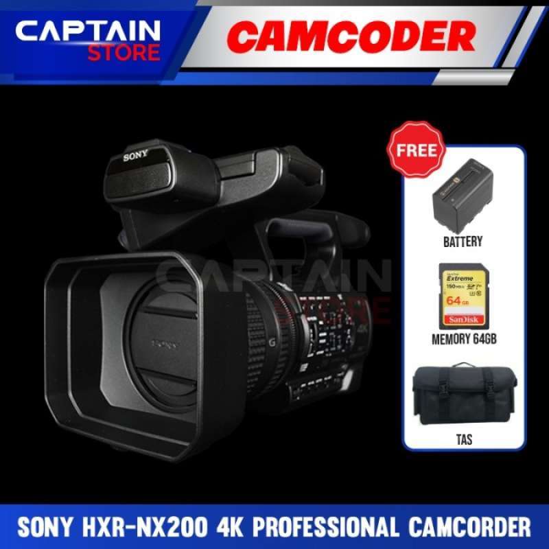 Jual Sony Hxr-Nx200 4K Professional Camcorder Sony Nx200 Nx200 Resmi di ...